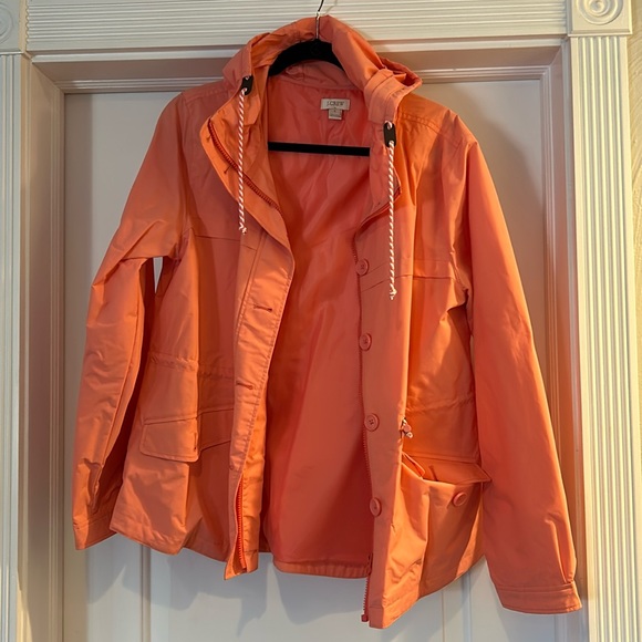 J. Crew | Jackets & Coats | Jcrew Large Coral Jacket | Poshmark